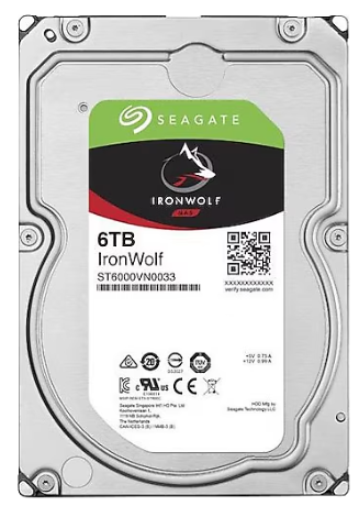 Seagate 3.5" 6 TB Ironwolf Nas ST6000VN0033 SATA 3.0 7200 RPM Hard Disk ...